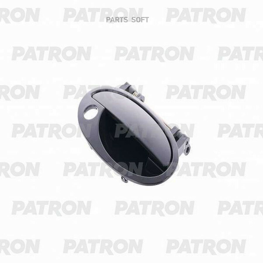 Ручка двери наружн передн прав OPEL Corsa C 00-06 , Meriva 01-10 , Tornado 02-08, Combo 01-11 (черн от официального дистрибьютора, PATRON, артикул P200088R