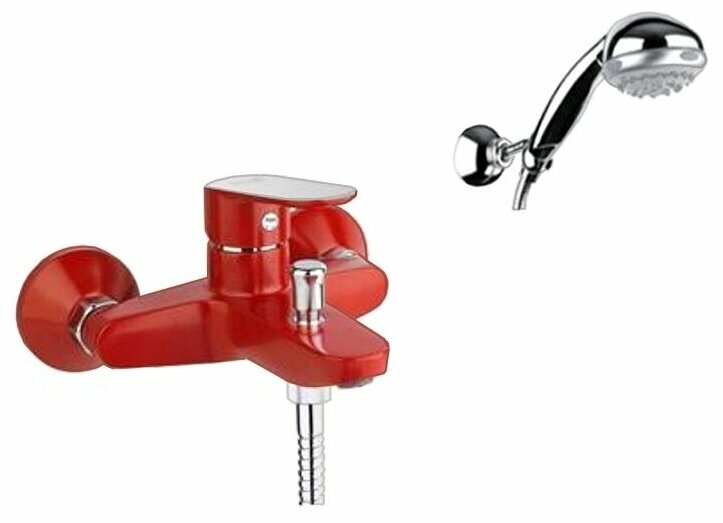 Смеситель для ванны с душем Fiore Kevon Chic 81RX8150 red/chrome