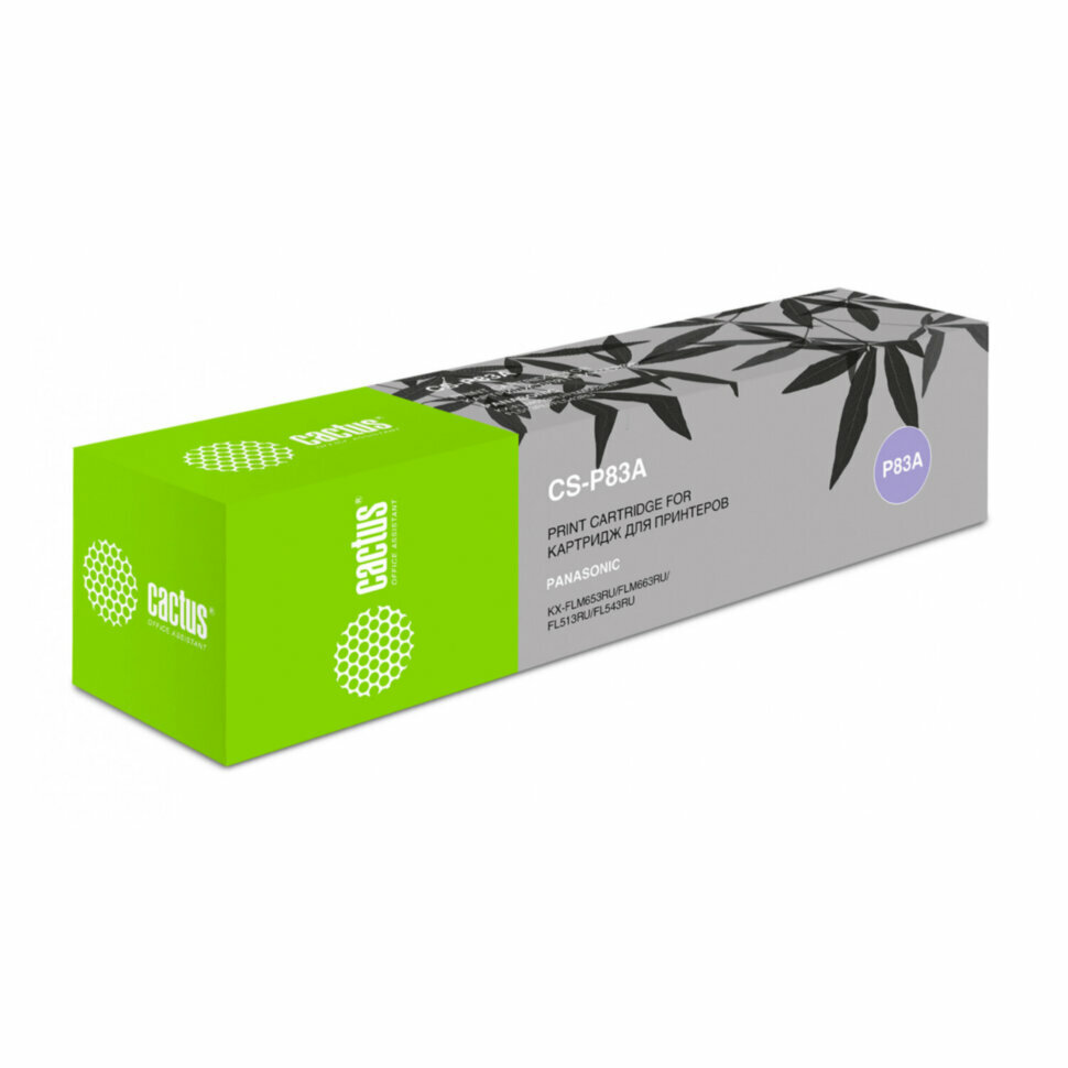 Тонер-картридж CACTUS (CS-P83A) для PANASONIC KX-FL511/513/540/611FLM651, ресурс 2500 стр, 320797