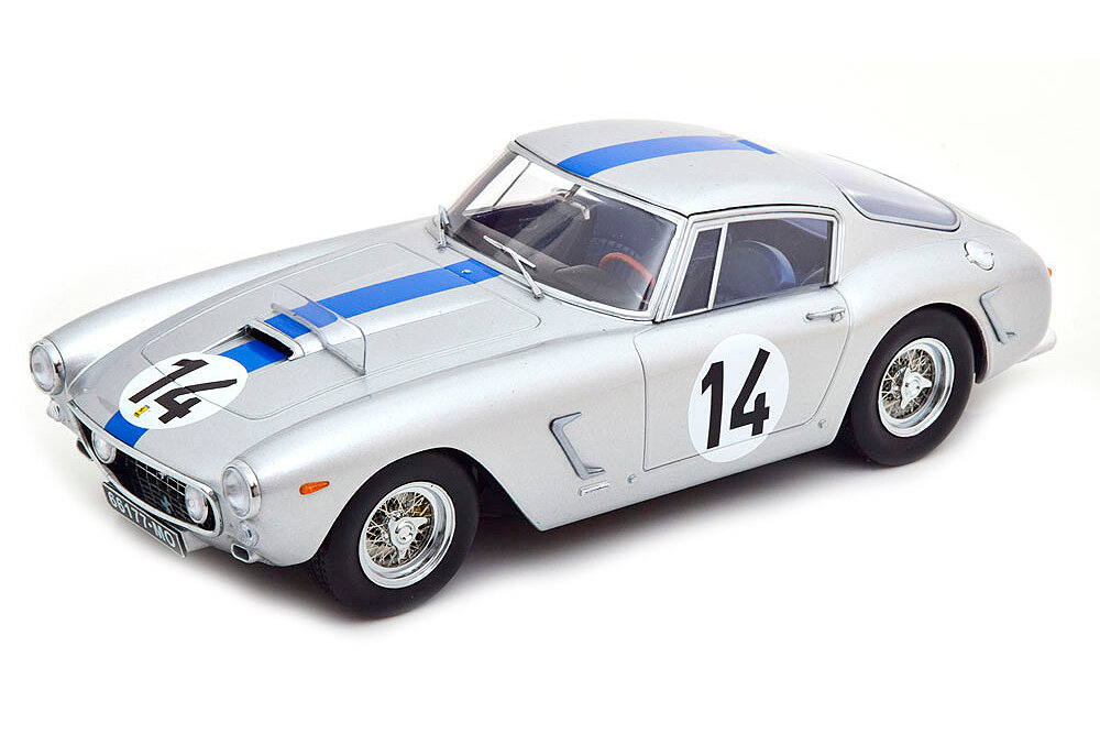 Модель коллекционная KK-SCALE Ferrari 250 gt swb #14 3RD 24H lemans 1961 noblet/guichet / феррари 250 серебристый