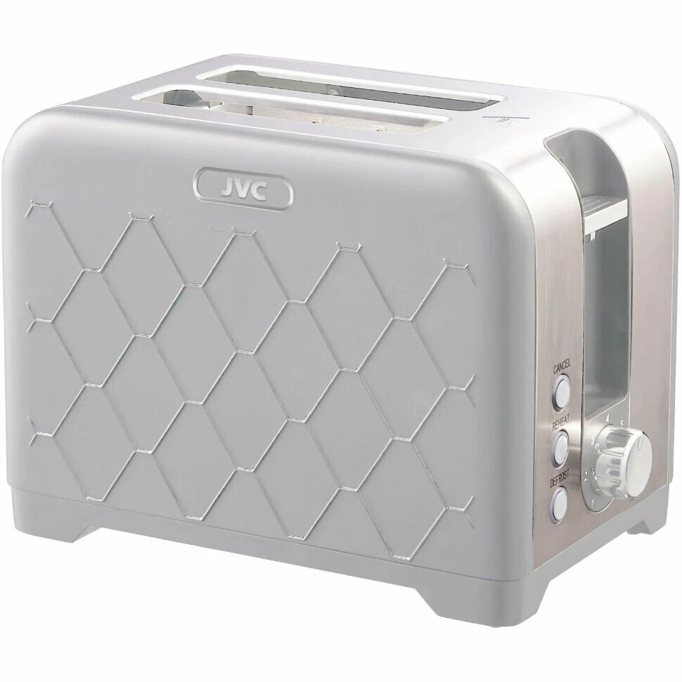 Тостер JVC JK-TS722, 900ВТ, 2 отсека, белый, 1697393