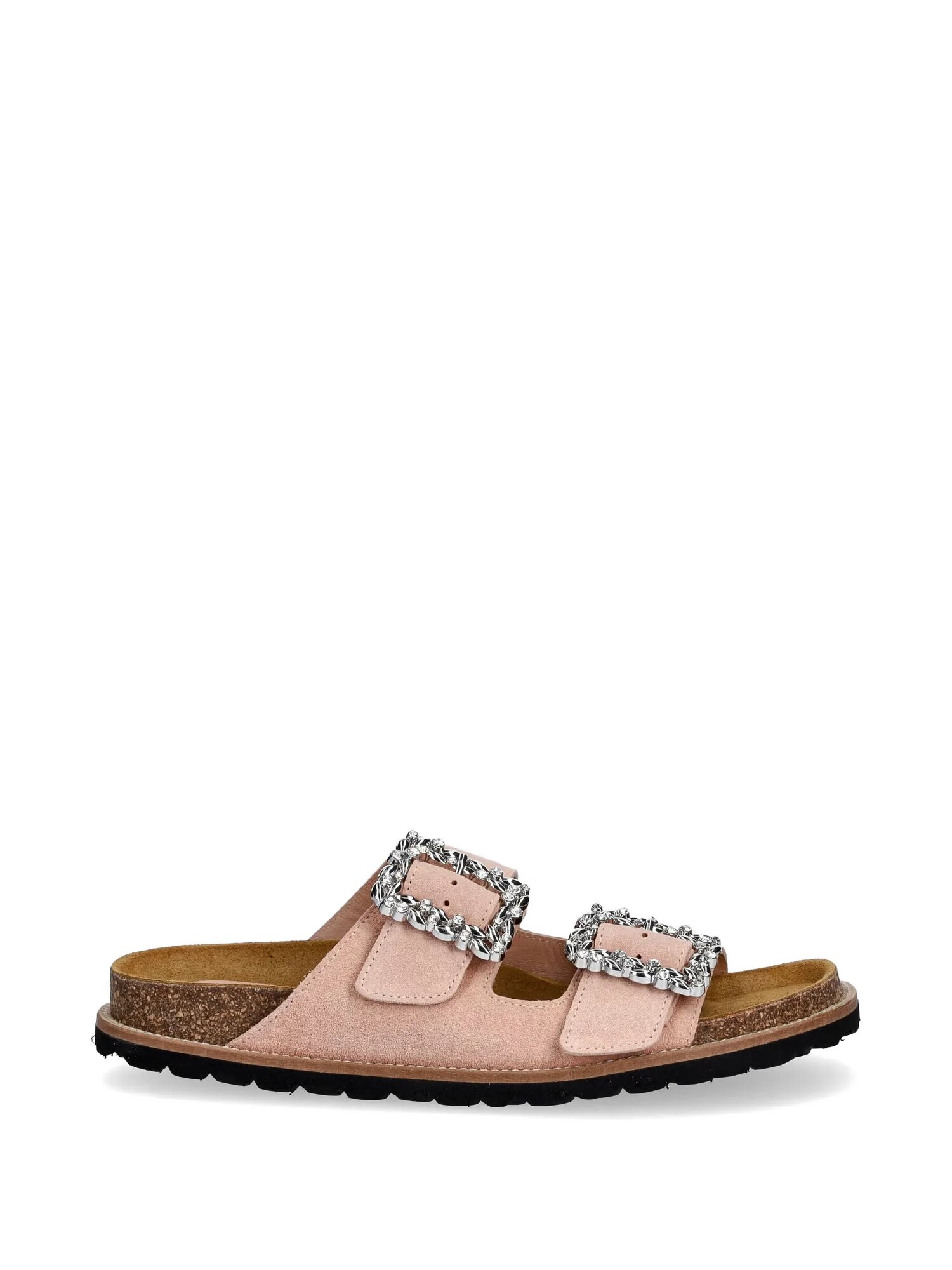 Босоножки Crystal-embellished leather sandals