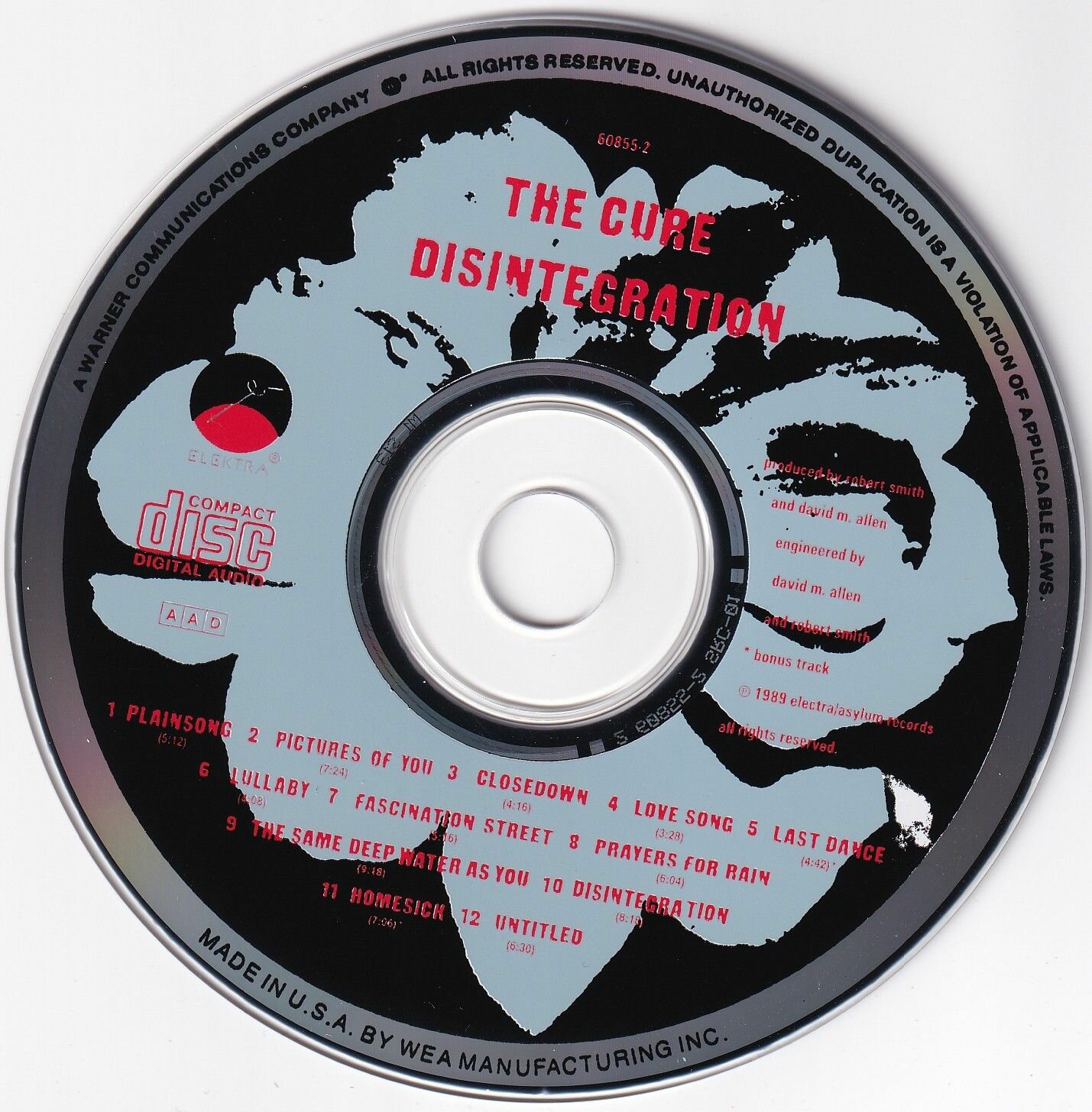 Cure - Disintegration, 1989, 8-page, CD-Аудио — фото 1