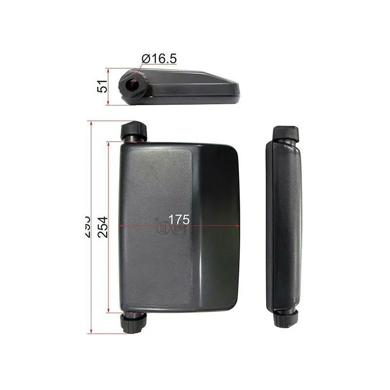 Зеркало SAT SL-718 Kia Besta 89-97 слева KIA BESTA 254x175mm
