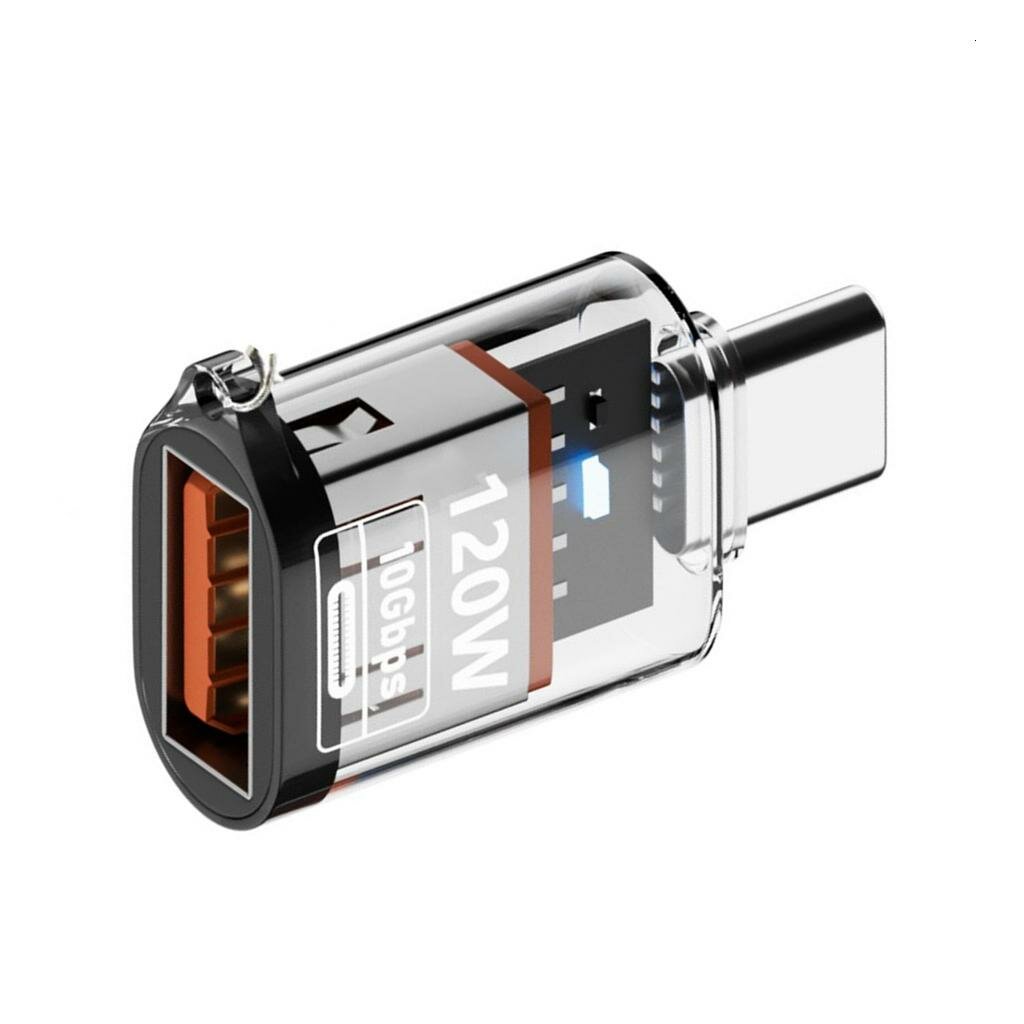 Переходник USB-C — USB-A, прозрачный