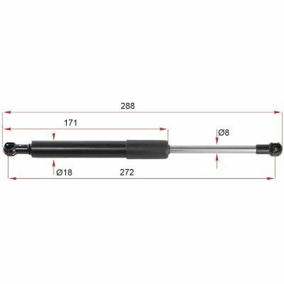 Амортизатор крышки багажника SAT ST-31278321 Volvo S60 00-10 справа слева