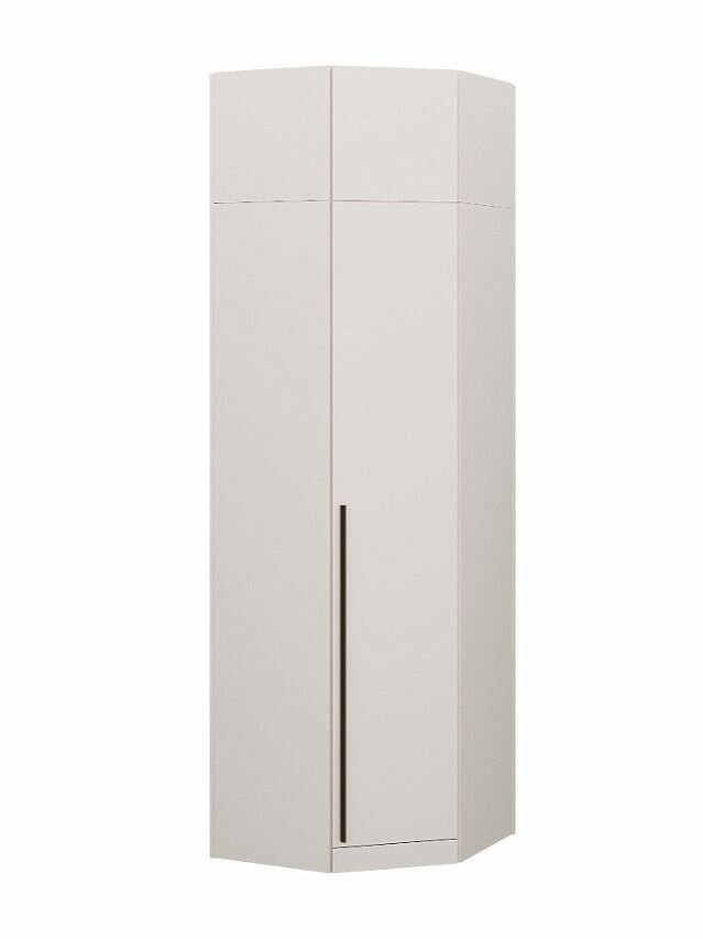 Шкаф угловой Ника "Кашемир", ЛДСП, цвет черный, 70x240x70 см — фото 1