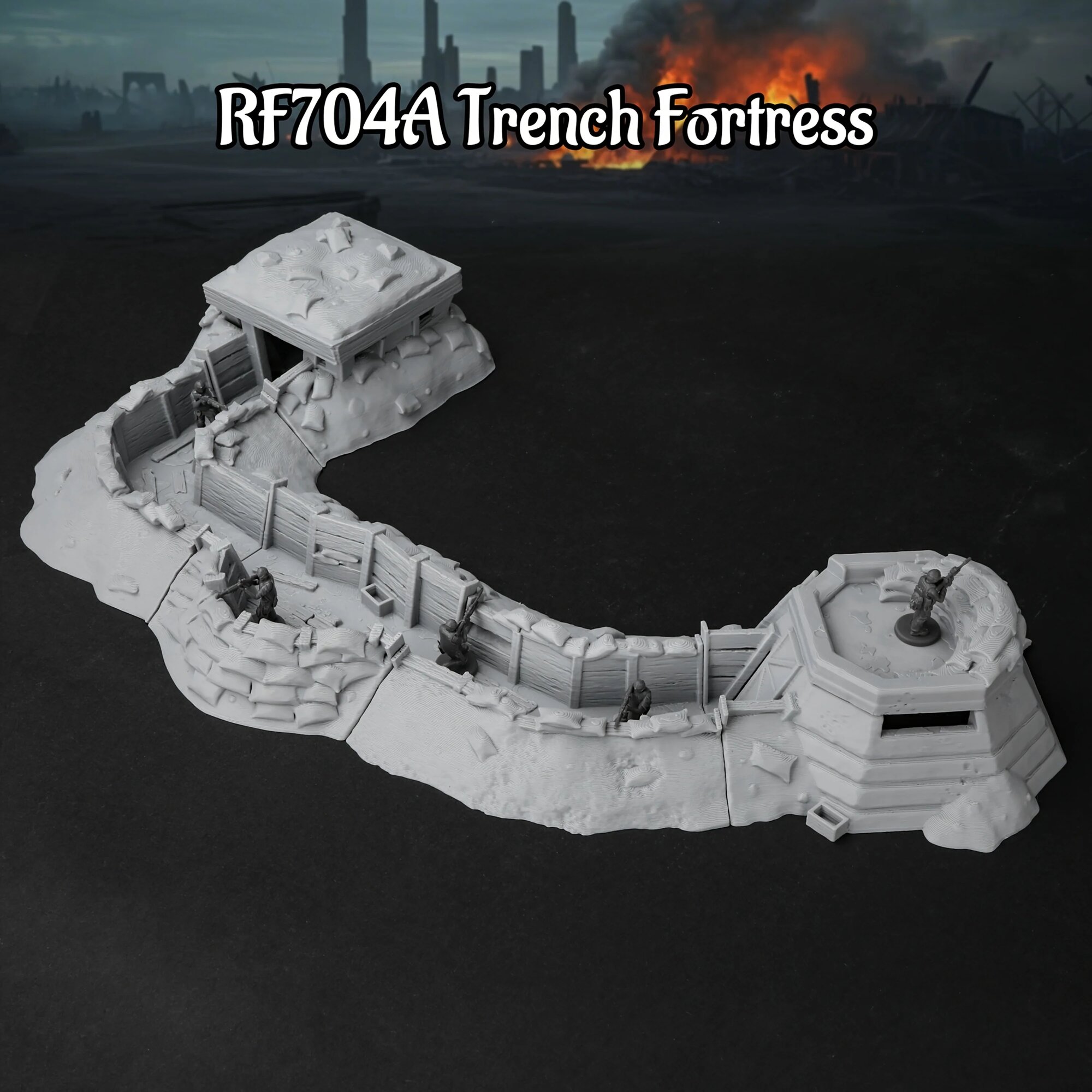 Траншейная фортификация RF704A для TTRPG