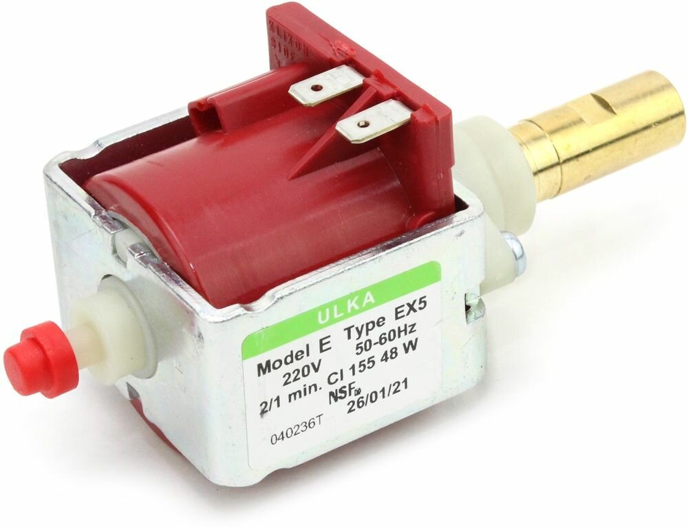 Помпа ULKA EX5 48W для кофемашин и моющих пылесосов (металлический носик)