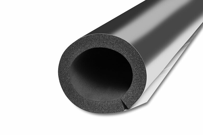 Теплоизоляция для труб диаметром 42 мм K-FLEX 9x42 ST AL CLAD из вспененного каучука, длинна 1 метр