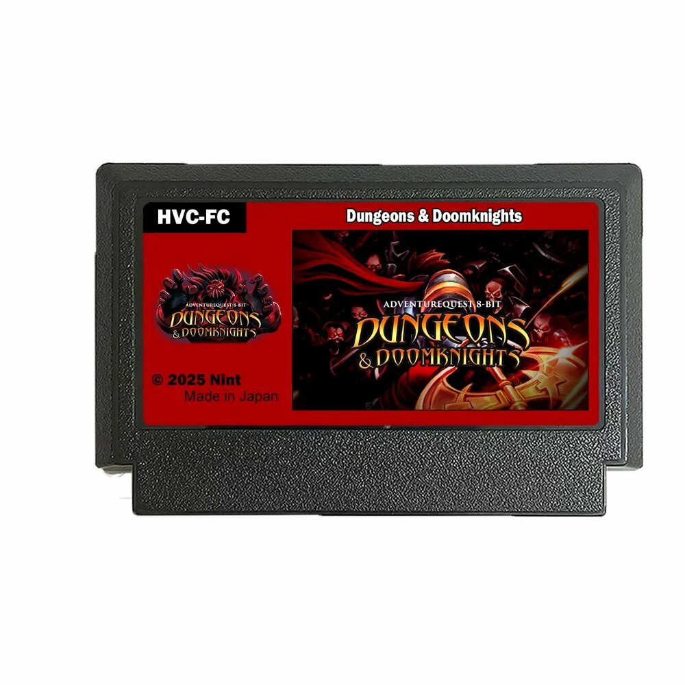 Dungeons & Doomknights - Игра 8-битный картридж Famicom - игровой картридж NES (8 bit, Английская версия)