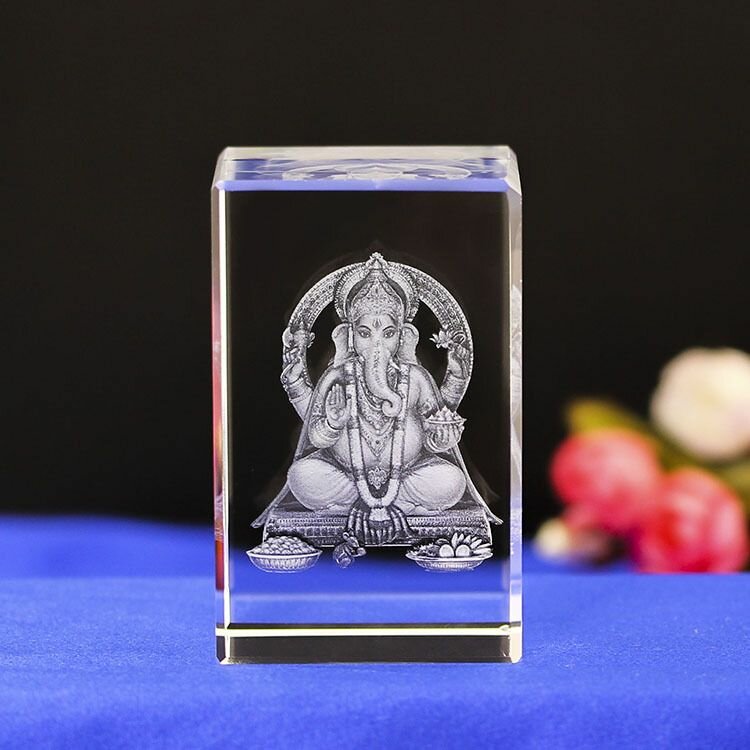 3D кристалл "Ганеша", (8*5*5 см.)