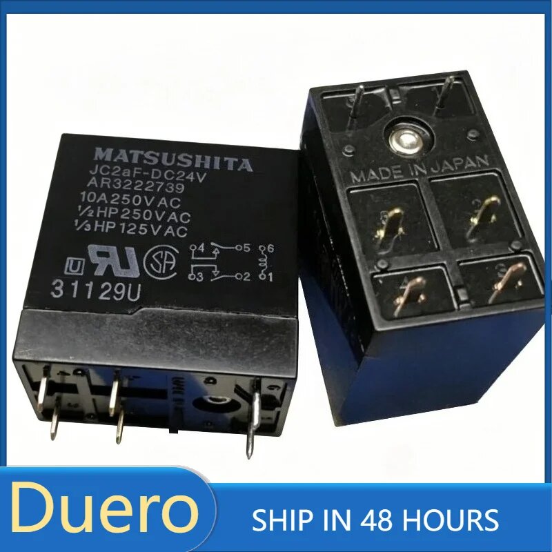 (Совершенно новый оригинал) 1 шт./лот 100% оригинальное реле: JC2aF-DC24v AR 3222739 10А 6-контактный