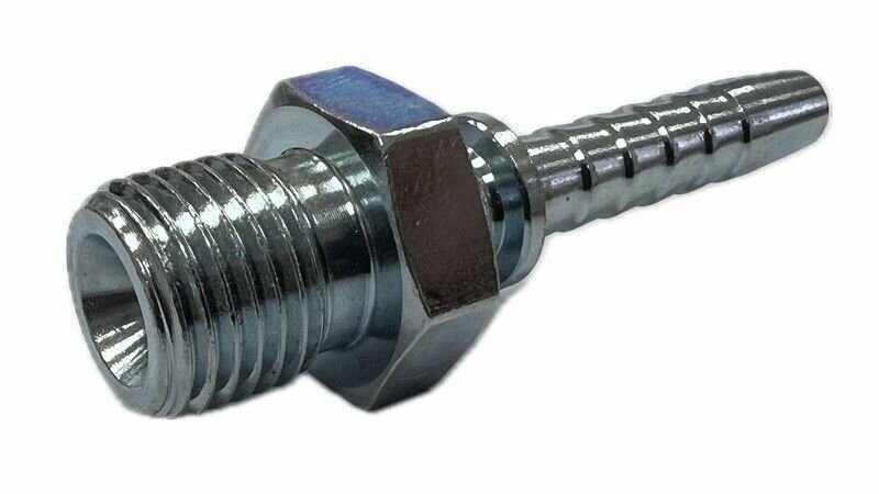 Фитинг обжимной BSP 3/8"внеш, оцинк. сталь, DN08