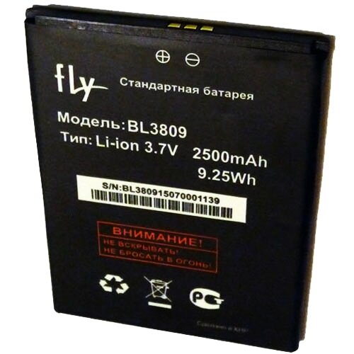 Аккумулятор BL3809 для телефона Fly IQ458 Quad EVO Tech 2/ IQ459 Quad EVO Chic 2