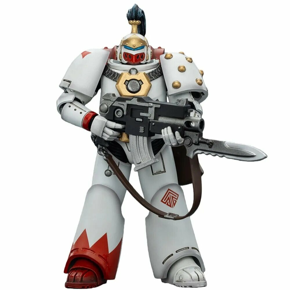 HIPLAY JOYTOY Warhammer 40,000 Тактический легионер Белых Шрамов в броне MKVI JT03356, фигурка в масштабе 1/18