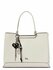 Сумка тоут LABBRA, фактура зернистая, white