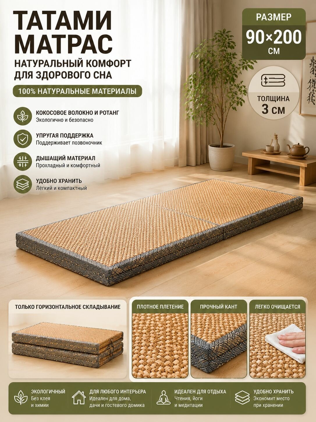 Матрас, Без матраса, 90х200.1 см