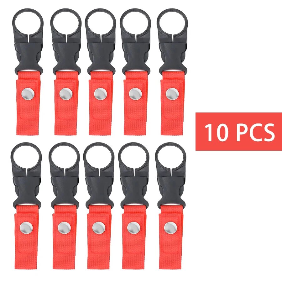 Держатель для бутылки с карабином RED-10PCS