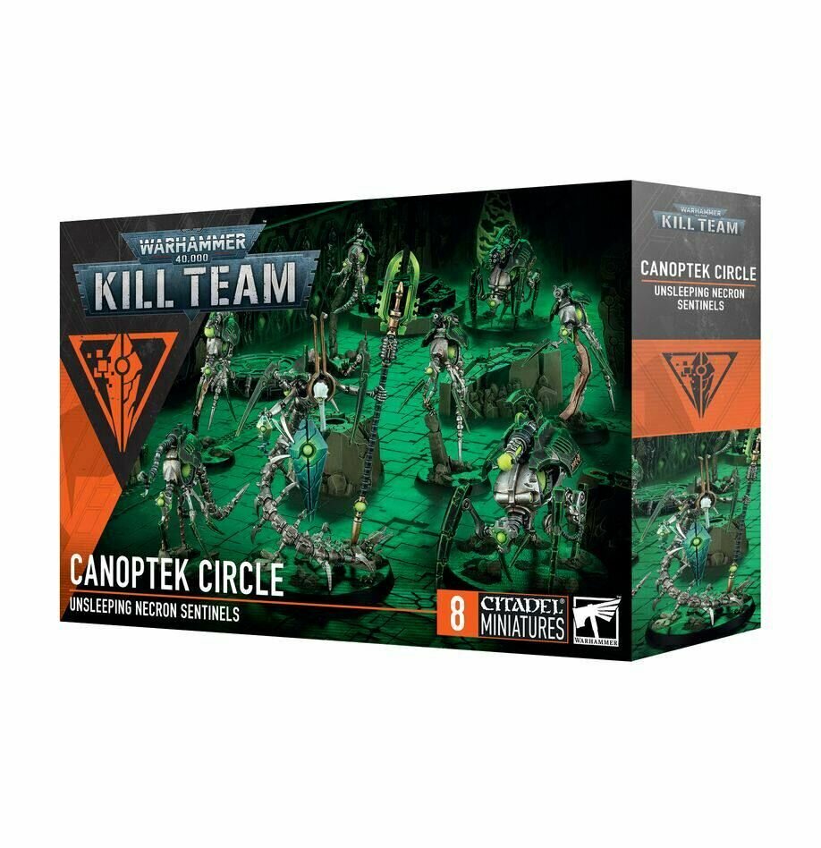 Миниатюры для сборной игрушечной модели Warhammer 40000 Kill Team Canoptek Circle, салатовый цвет, 1 упаковка