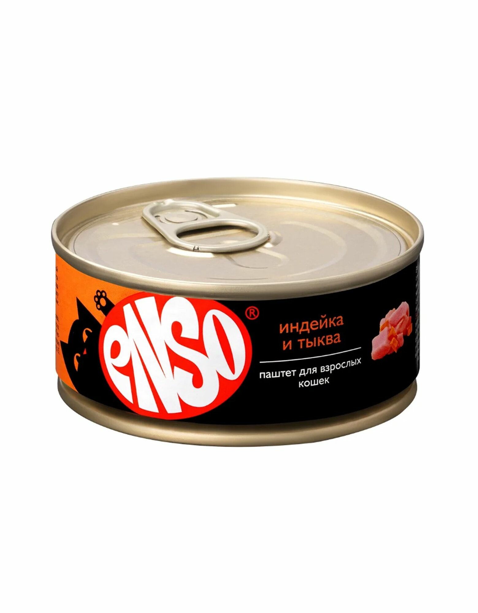 Enso Корм влажный Паштет с индейкой и тыквой для кошек, 100 гр