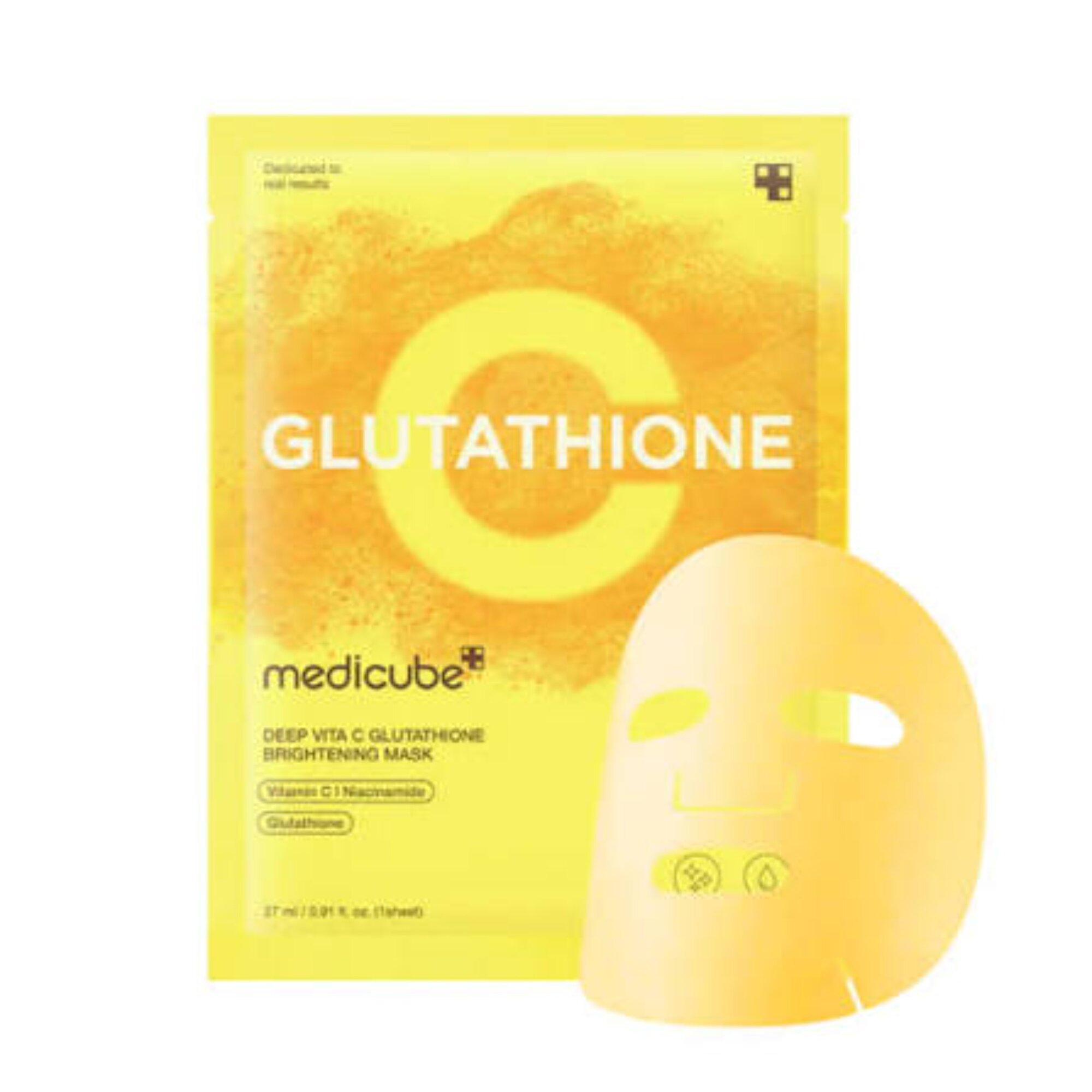 Тканевые маски Medicube "Deep Vita C Glutathione", осветление кожи, 5шт