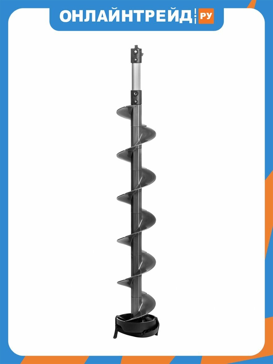 Шнек пластиковый Тонар ULTRALITE 150R V2.0 под шуруповерт правое вращение, серый (SU-150R-V2.0) (в комплекте с молоточком)