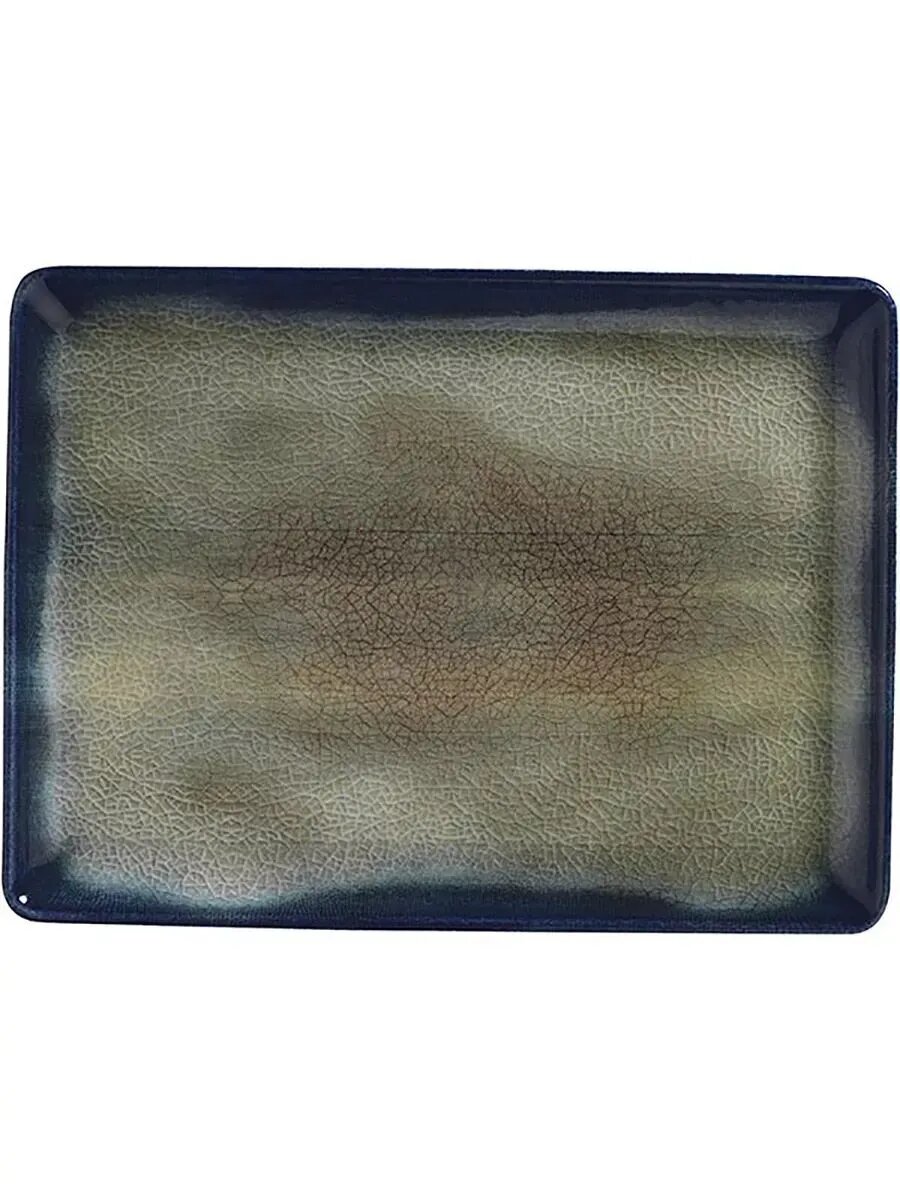 Тарелка сервировочная KUTAHYA Nanocream Dark Blue прямоуголь