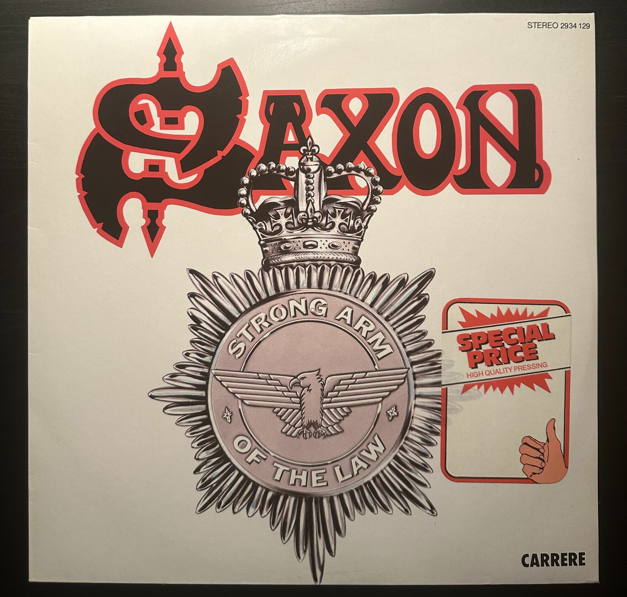 Виниловая пластинка Saxon Strong Arm Of The Law (Германия 1980г.)