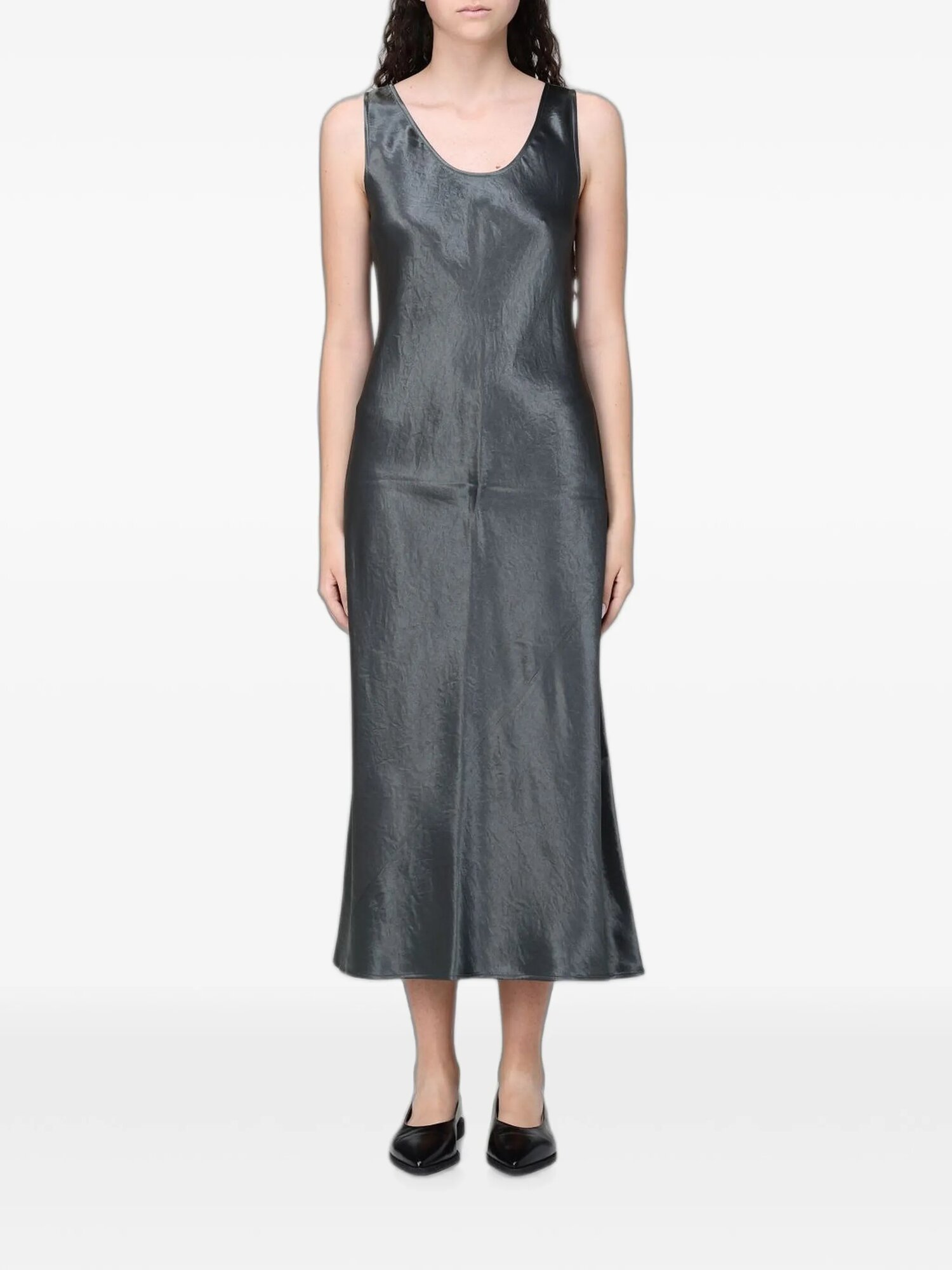 Платье Satin midi dress