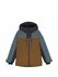 Куртка Color Kids Colour-block hooded jacket, размер 9 лет, коричневый/серый/ора...