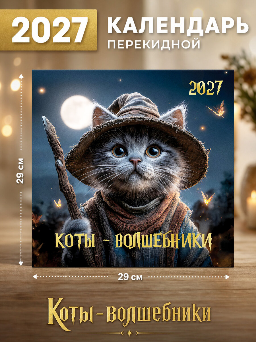 BG Календарь настенный "Коты-волшебники" 29х29 см