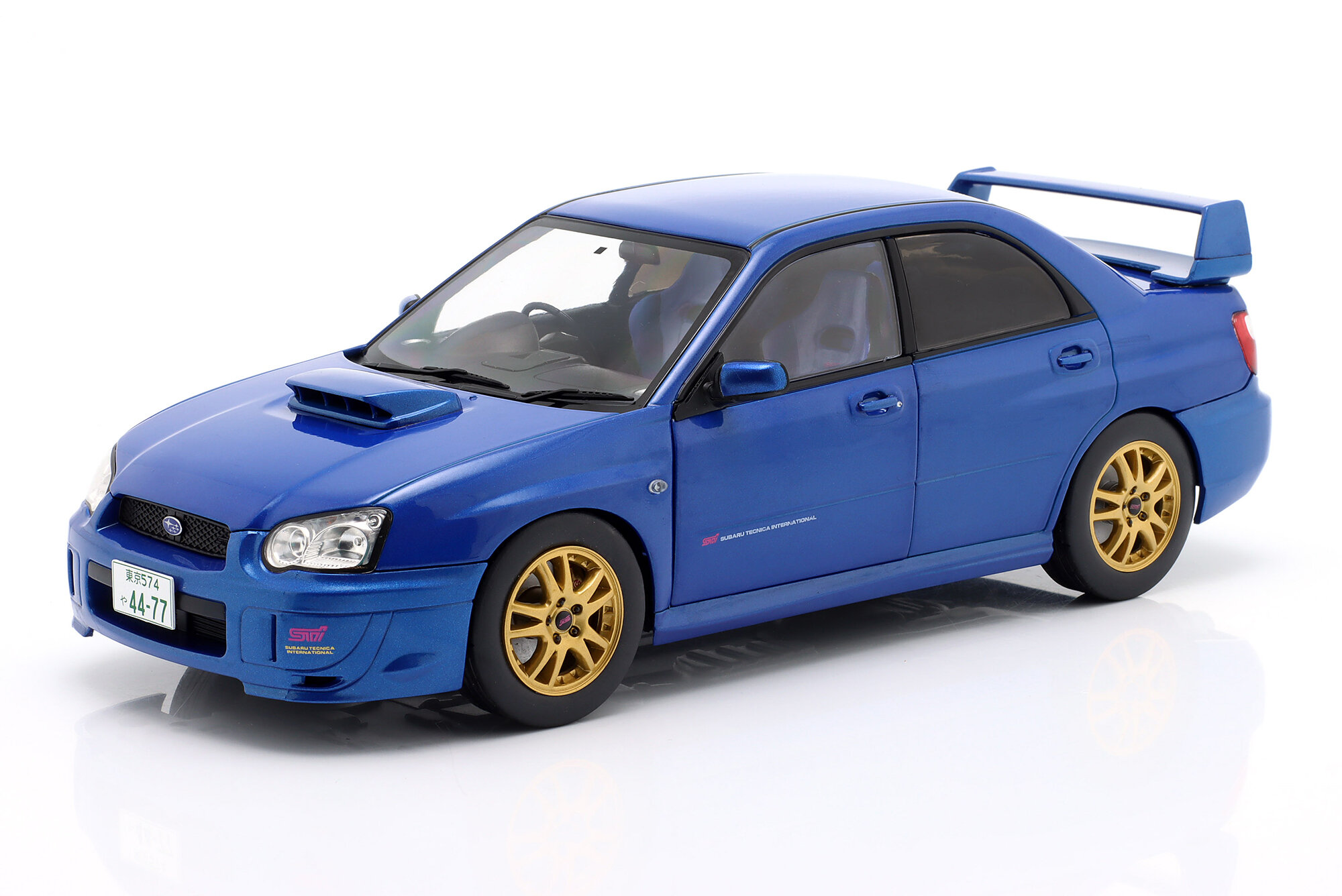 Модель коллекционная SOLIDO Subaru impreza wrx sti sonic 2003 blue / субару импреза синий