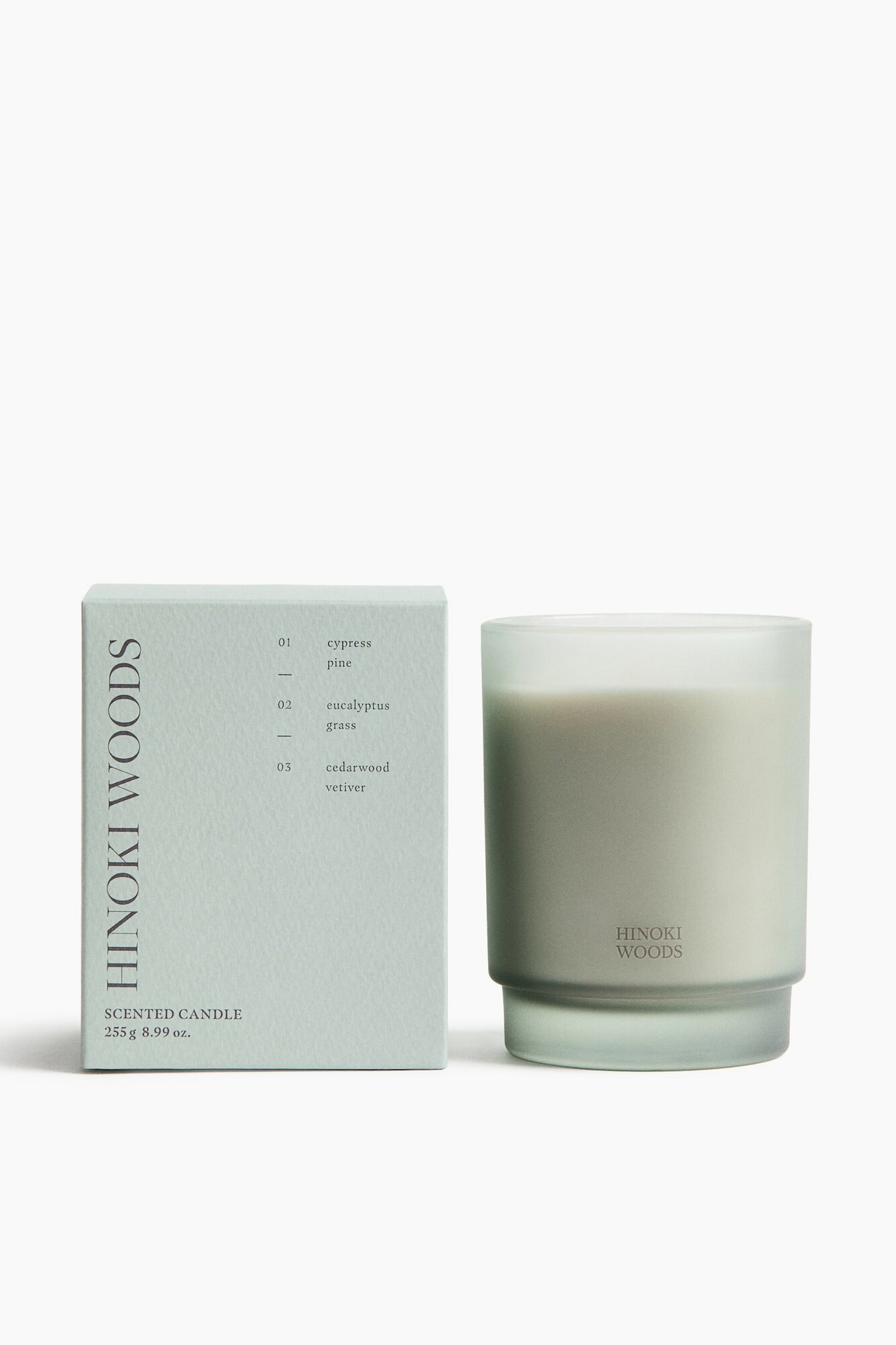 Ароматическая свеча H&M Hinoki Woods "Леса Хиноки", 225 г
