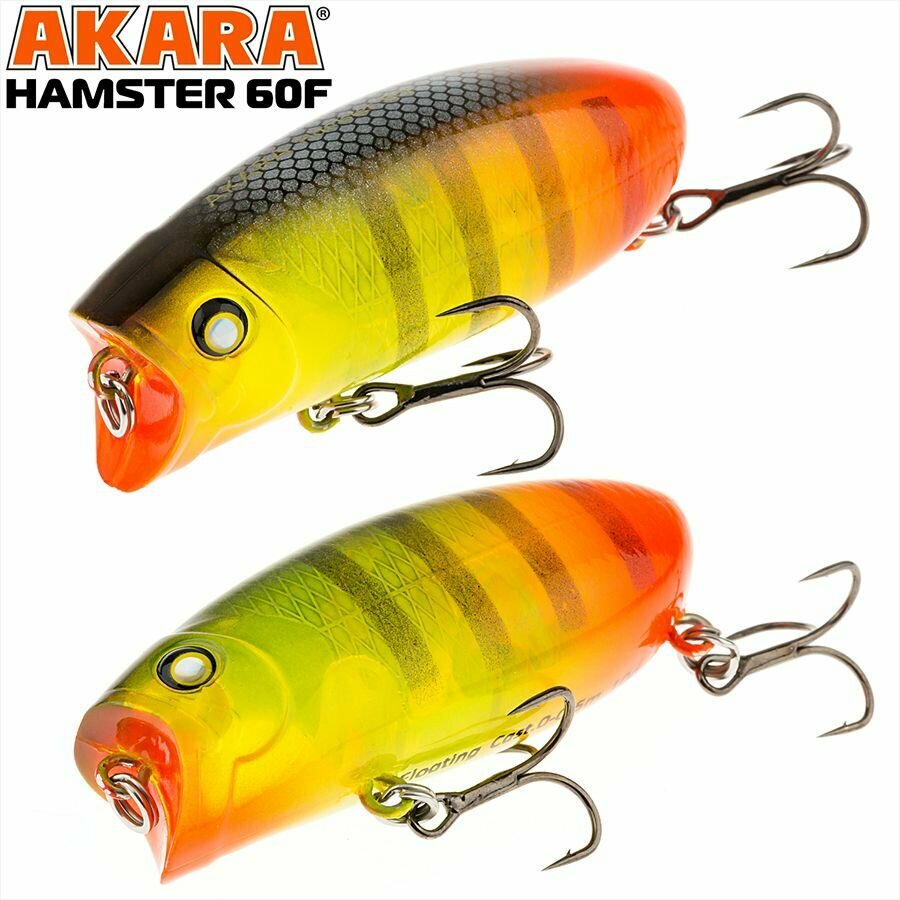 Воблер Akara Hamster 60F 60 мм 10 гр. A190