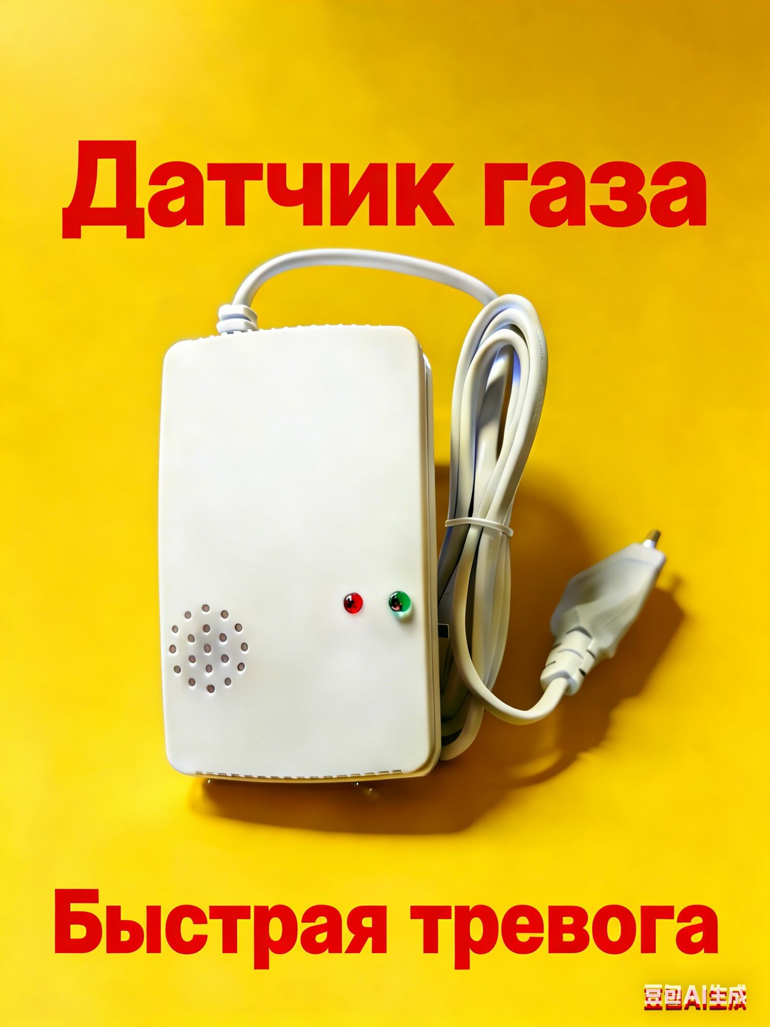 Детектор утечки газа горючий пропан бутан метан предупреждающий датчик сигнализации для домашней безопасности ЕС вилка