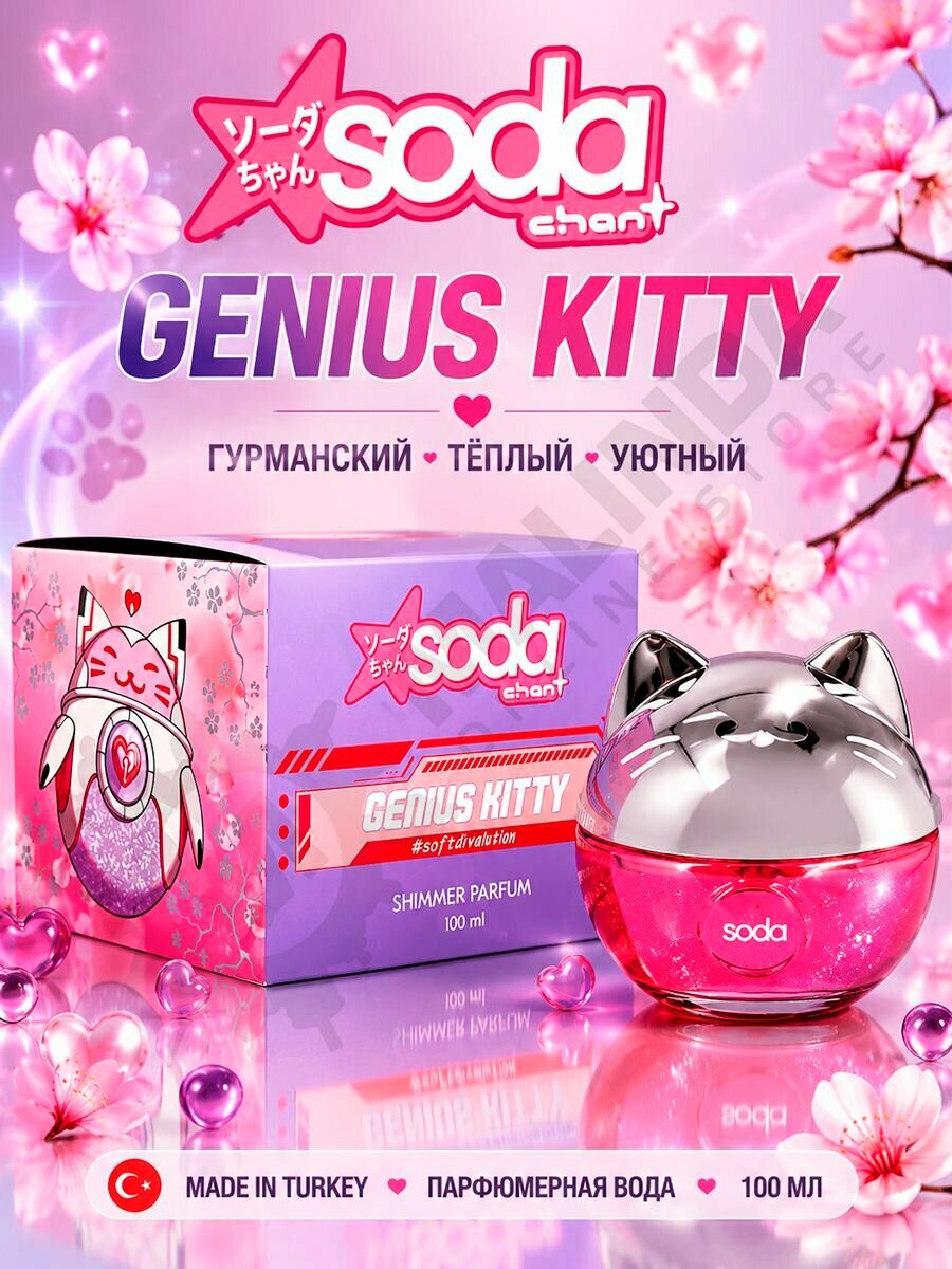 SODA CHAN сода ЧАН Genius Kitty парфюмерная вода 100 мл парфюм аромат
