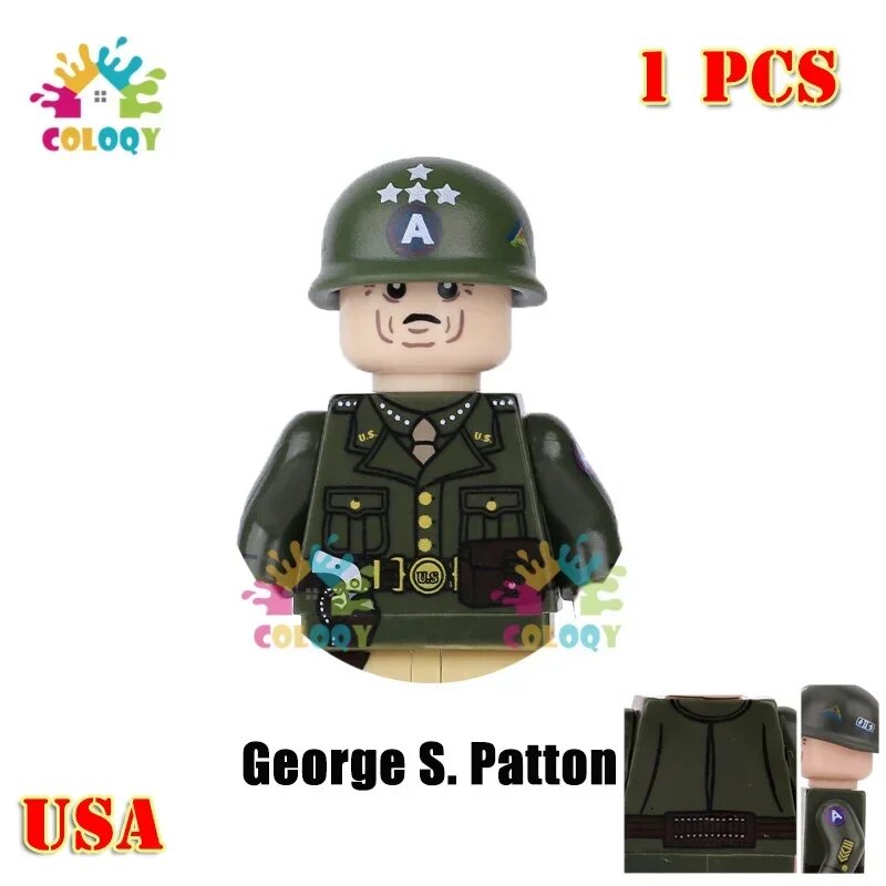 COLOQY Мини фигурки солдатиков Вторая мировая война 1 Pcs