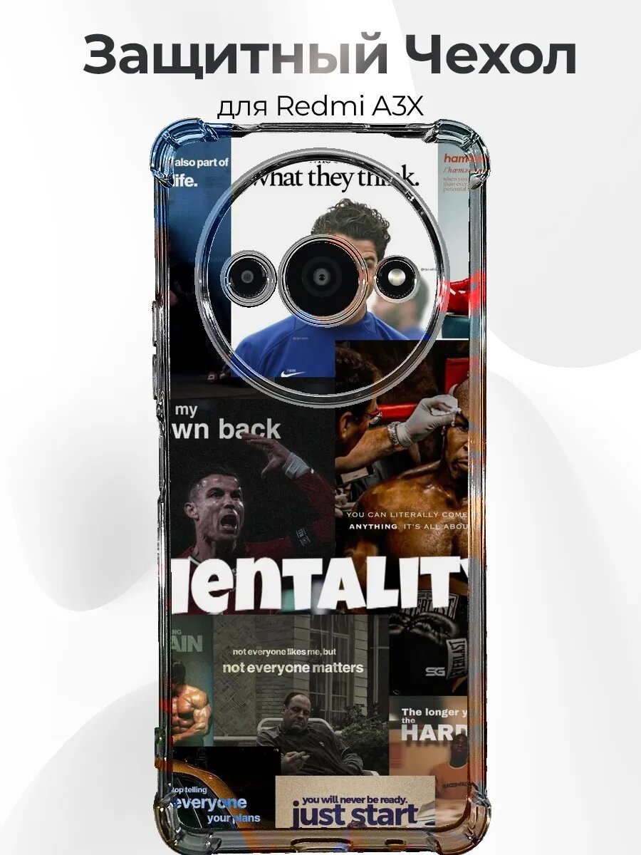 Чехол Redmi A3/A3X Ronaldo mindset постер