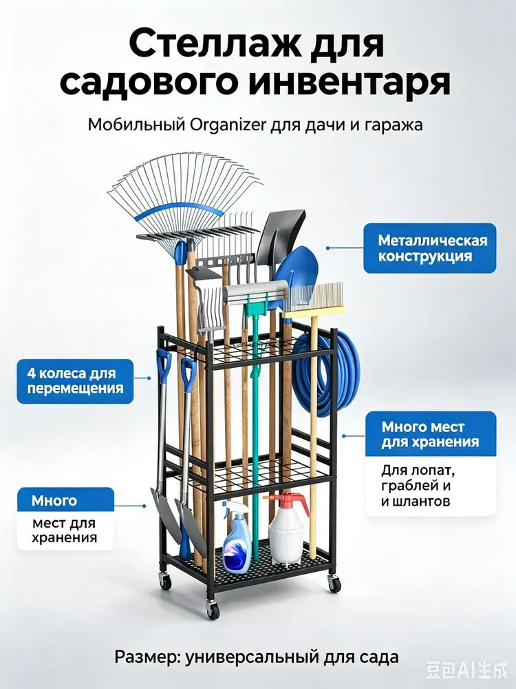Держатель садового инструмента 43 см 1 шт