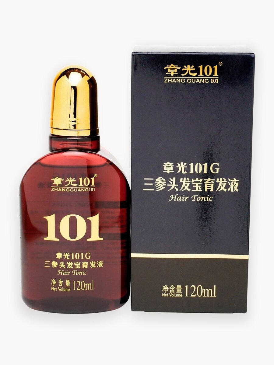 Zhangguang 101 G Fabao Tonic Лосьон для волос, себорегулирующий, китайское натуральное средство против себореи, выпадения волос и алопеции, Чжангуан 101G Фабао тоник, 120мл