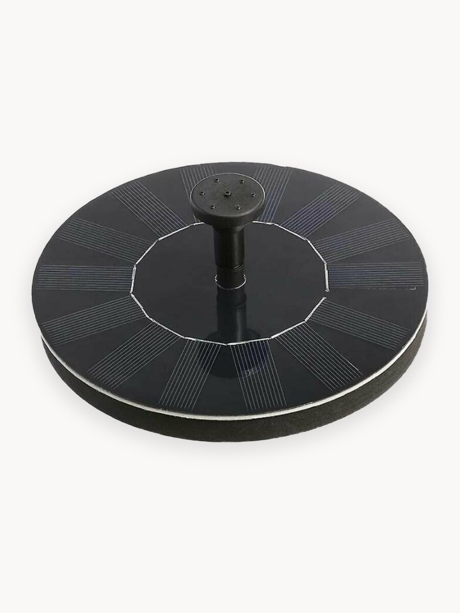 Фонтан садовый декоративный плавающий на солнечной батарее / Мини фонтан на солнечных батареях "Лето" плавающий