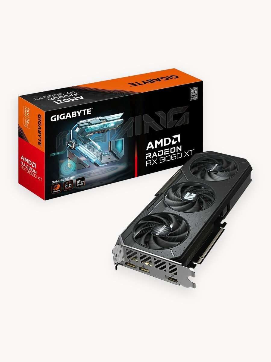 Видеокарта Gigabyte RX9060XT GAMING OC 16GB GDDR6 128bit 2xDP HDMI 3FAN RTL