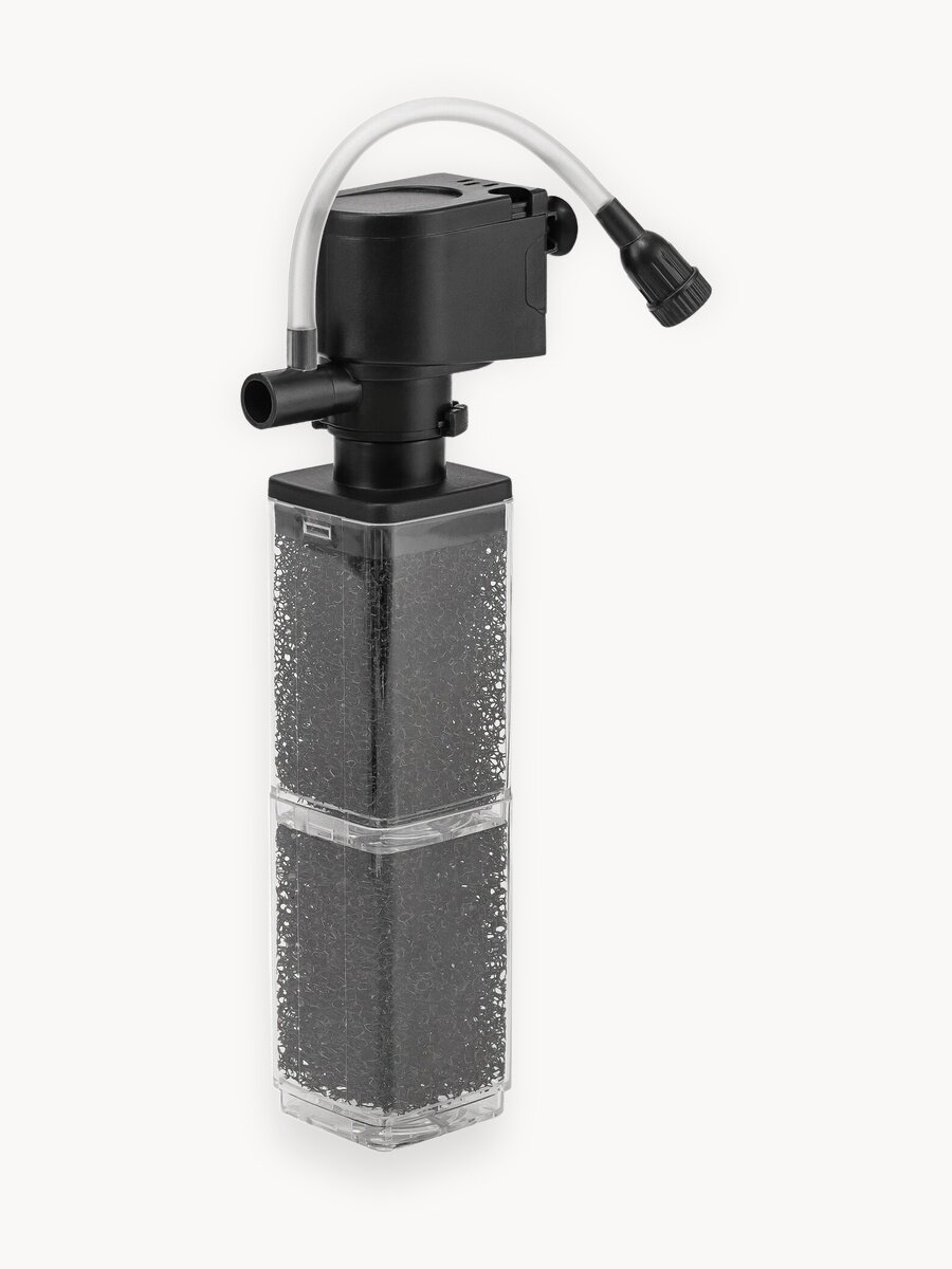 Фильтр для аквариума до 80л, внутренний, погружной, с аэрацией, Silver Berg Bio World 600