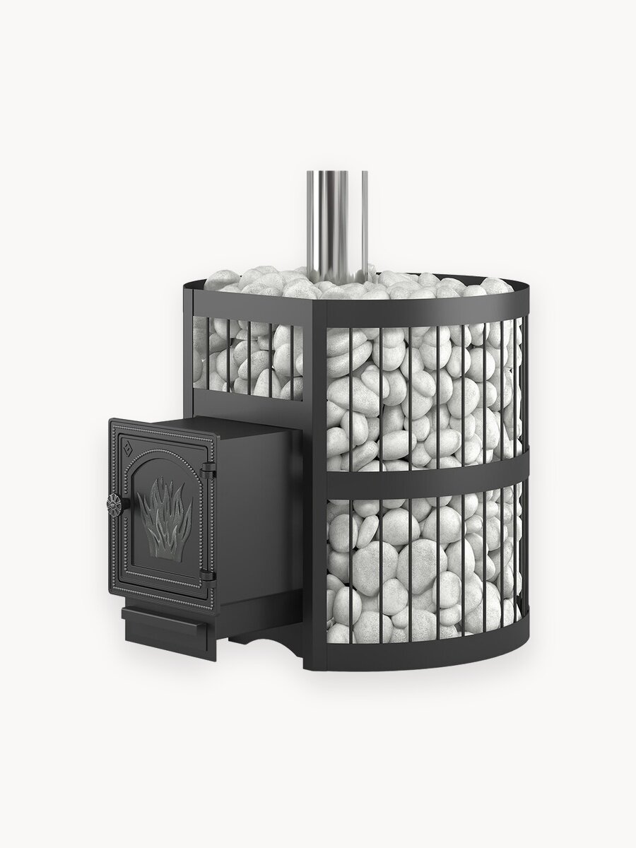 Чугунная печь для бани этна Стандарт 24 ( ДТ-4 ) диаметр 120