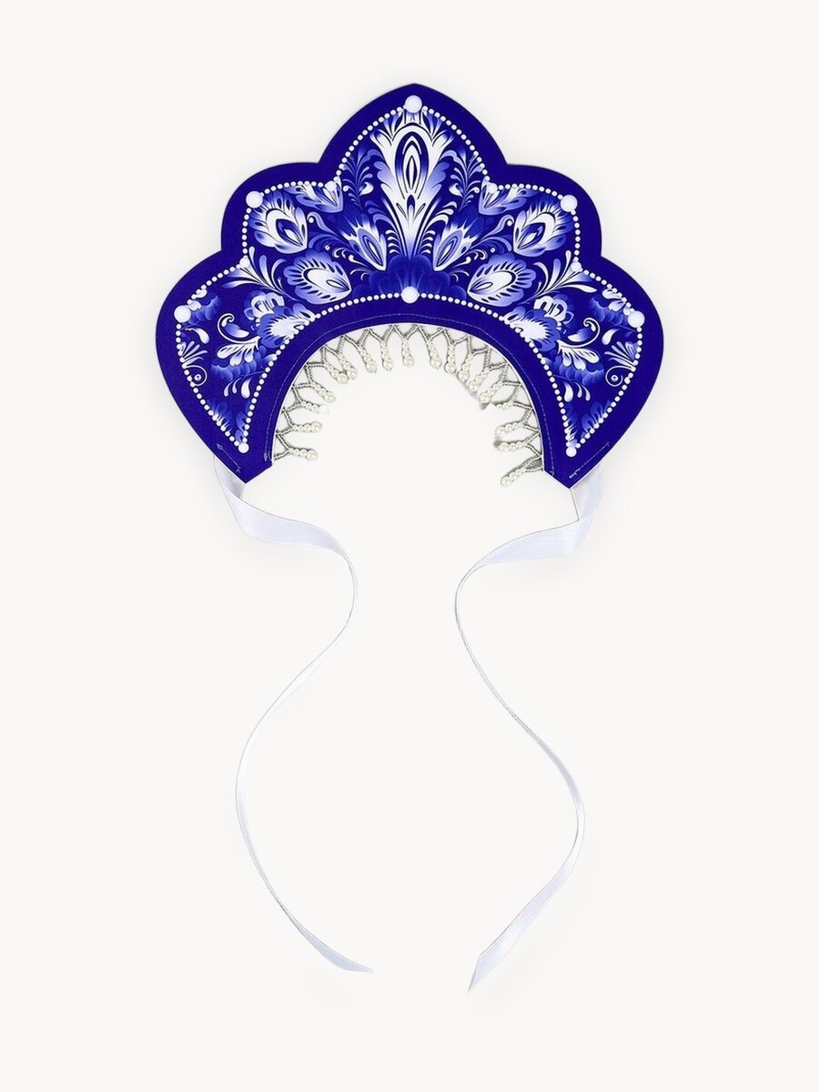 Кокошник Страна Карнавалия "Великая", размер 37 х 27 см, на ленте