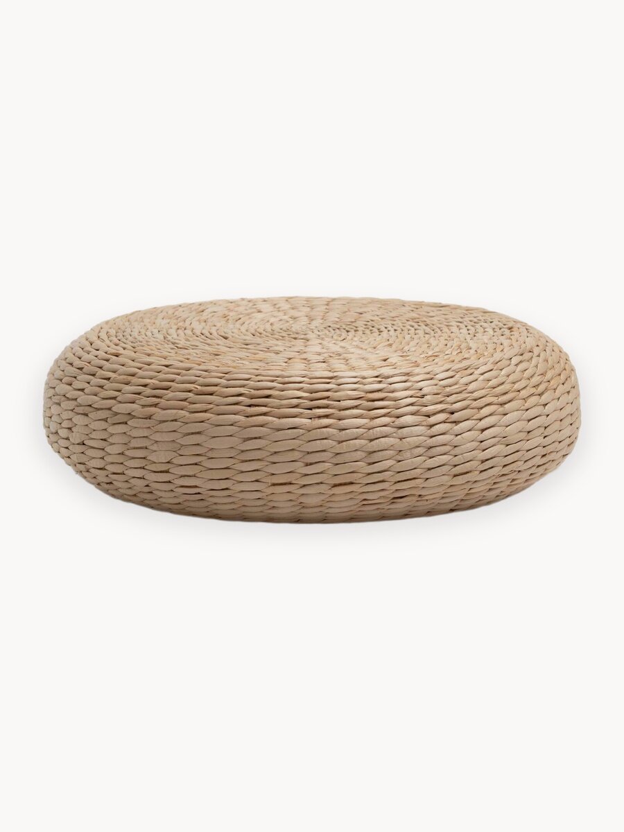 Пуф плетеный из натурального ротанга, подушка на пол, 40*10 см, Varman.pro