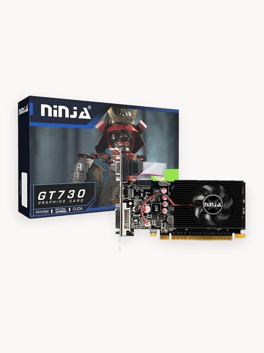 Видеокарта Ninja (Sinotex) GT730 4GB 128-Bit DDR3 DVI HDMI CRT 1FAN RTL