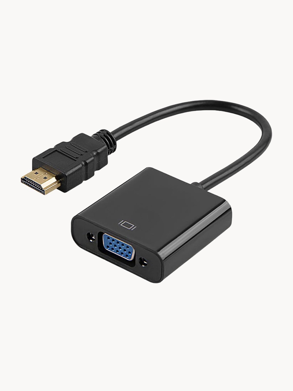 Адаптер PALMEXX ADP001 HDMI(m)-VGA(f), 1080p/60Hz, 0.15м, чёрный PX/HDMI-VGA-bla, Не требует внешнего питания