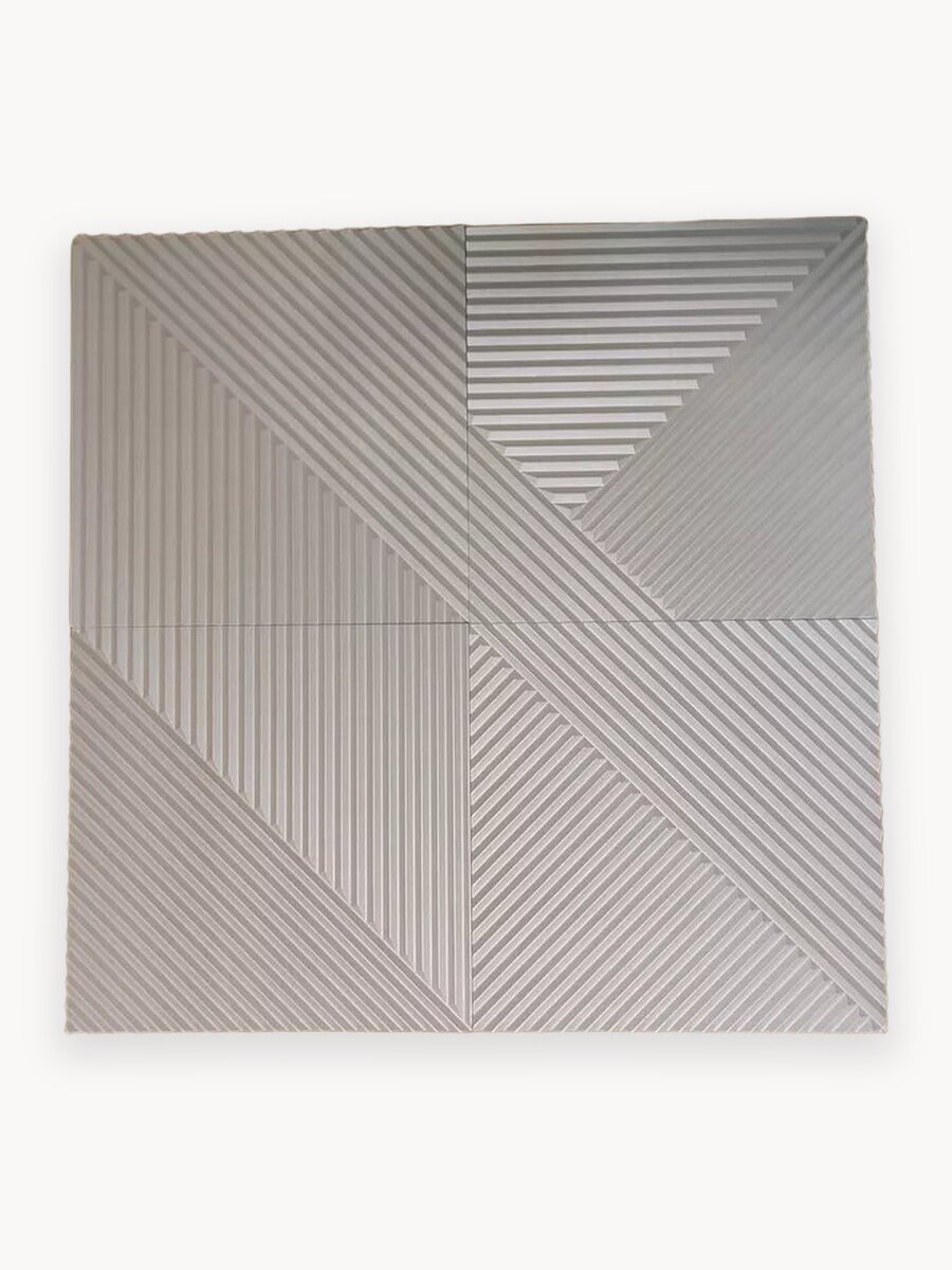 Стеновые панели декоративные МДФ для стен 3Д / Цвет: жемчужный